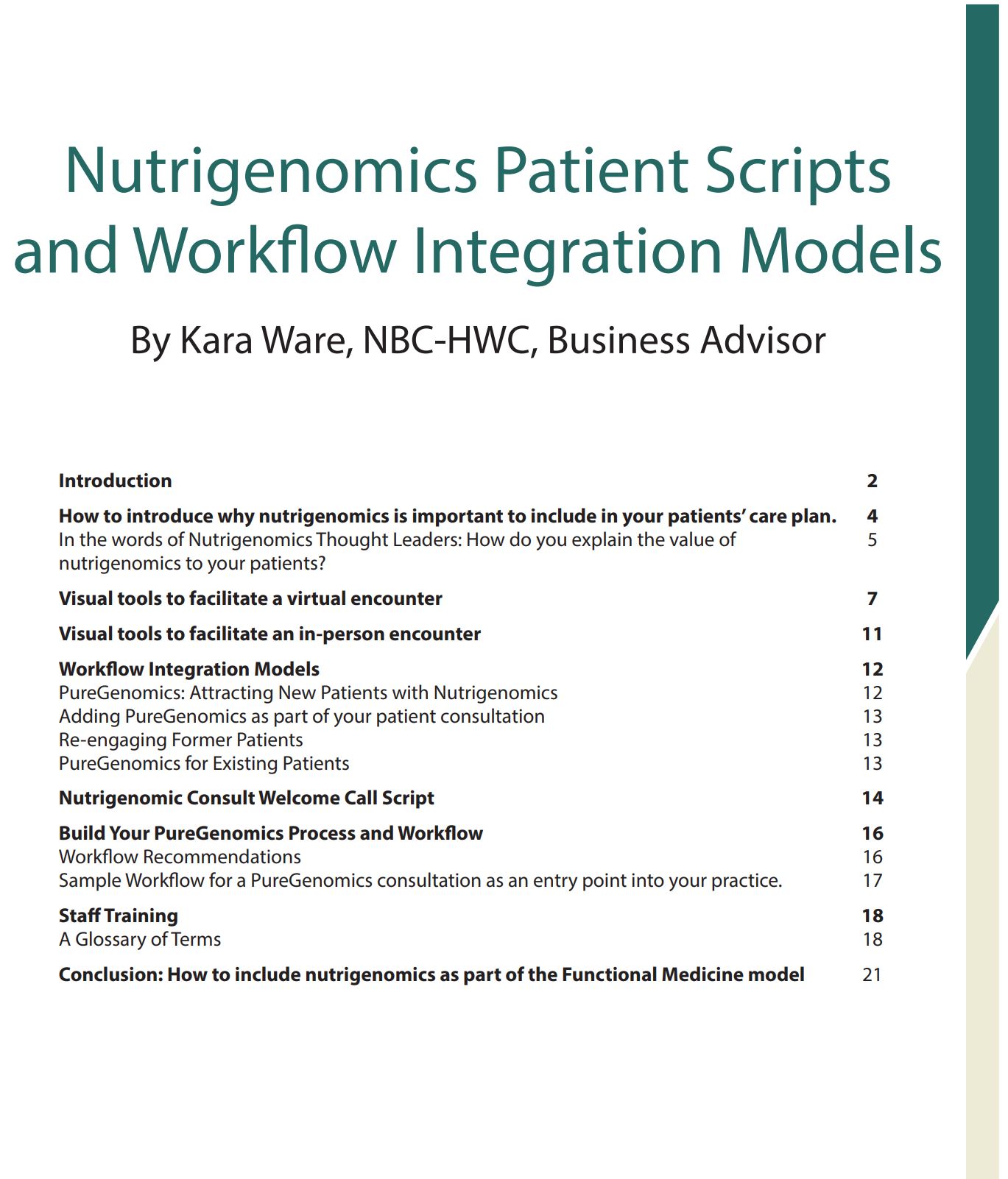 Functional medicine integrating nutrigenomics into patient care - Kara Ware